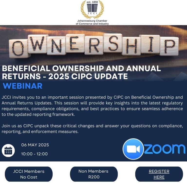 BENEFICIAL OWNERSHIP AND. ANNUAL RETURNS- 2025 CIPC UPDATE WEBINAR – JCCI